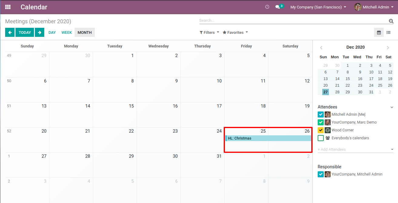 Company Holiday Management Foss Infotech Open Source Implementation Company Odoo Erp Crm
