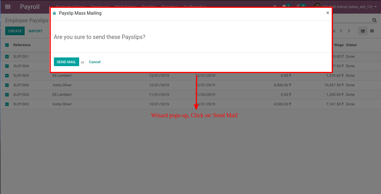 Payslip Mass Mailing Foss Infotech Open Source Implementation Company Odoo Erp Crm Alfresco