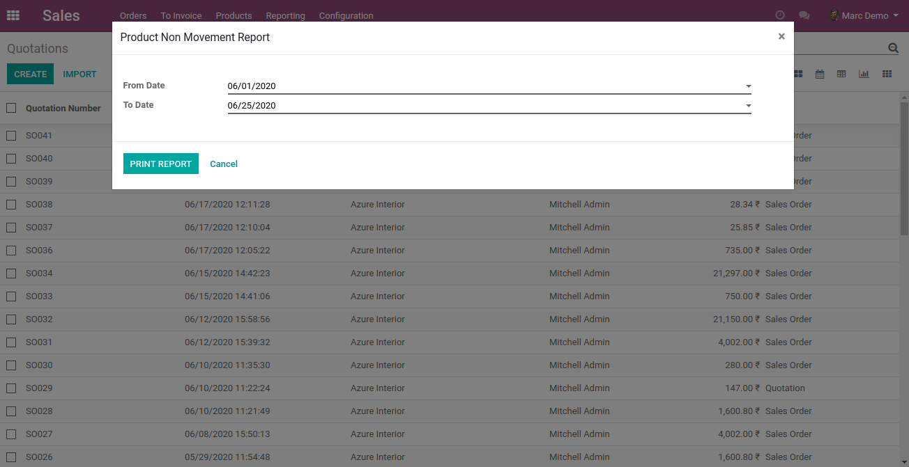 Fast And Slow Movement Product Report Foss Infotech Open Source Implementation Company Odoo